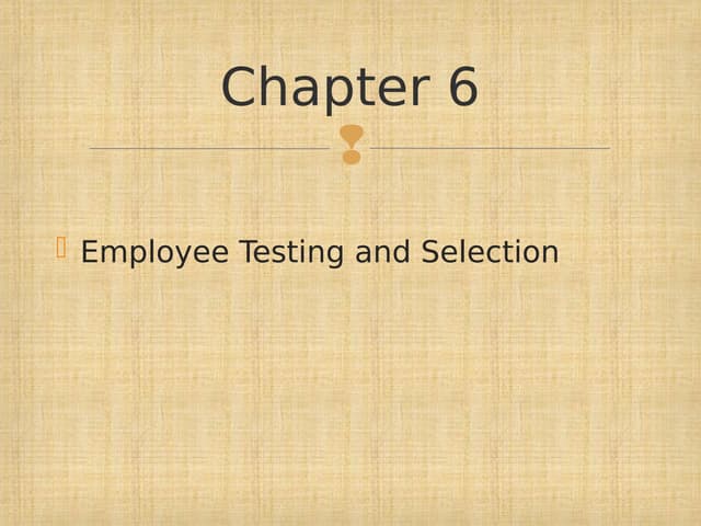 Selection Process In Human Resource Management - HRM | PPT