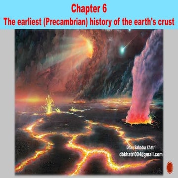 The earliest (Precambrian) history of the earth's crust | PDF