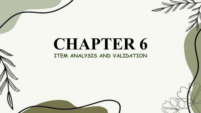 ITEM ANALYSIS -ITEM DIFFICULTY AND DISCRIMINATION INDEX.pptx