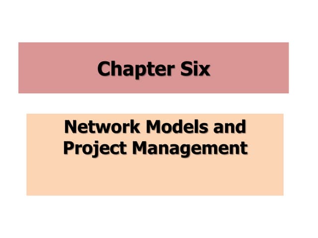 Project Management: NETWORK ANALYSIS - CPM and PERT | PPT