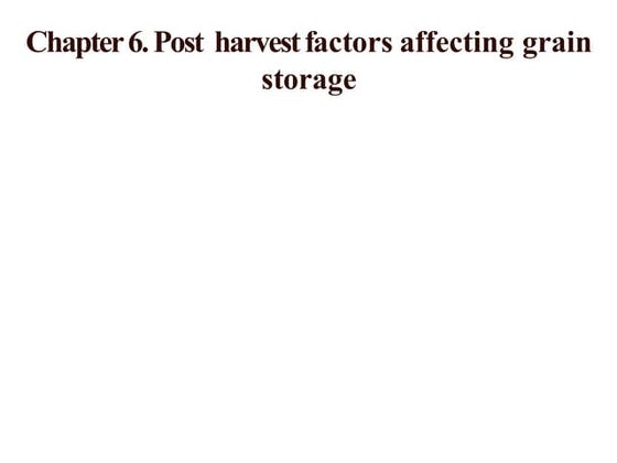 Biochemical changes in food grains | PPTX | Chemistry | Science