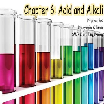 chapter 6.2. Neutralisation (Acid and Alkali) | PPTX