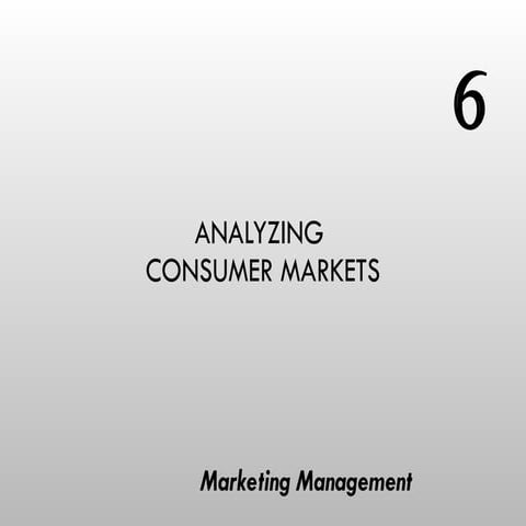 Chapter 6.ppt: Analyzing consumer markets | PPT