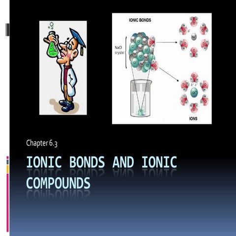 Chapter 6.3 : Ionic Bonding and Ionic Compounds | PPTX