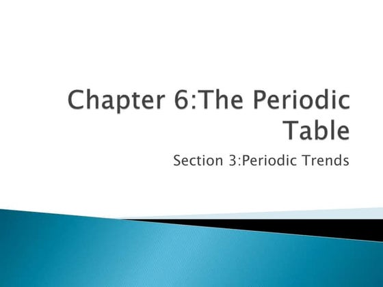 Periodic trends | PPTX