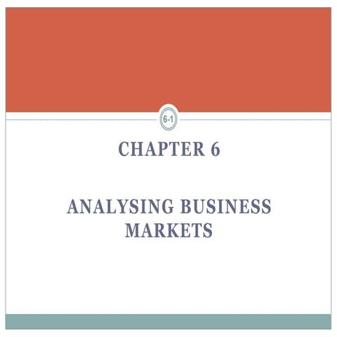 CHAPTER 6 - Business Markets.pptx