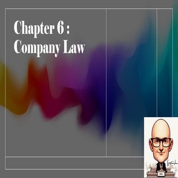 CHAPTER 6 - COMPANY LAW COMPANY LAW COMPANY LAW | PPTX