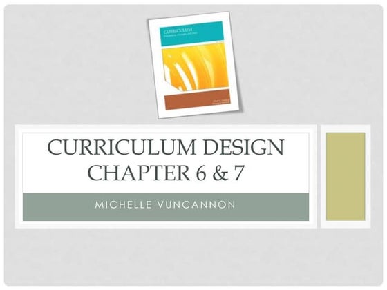 Chapter 3 Curriculum Design | PPT