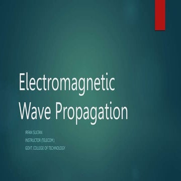 Em Wave Propagation Pptx