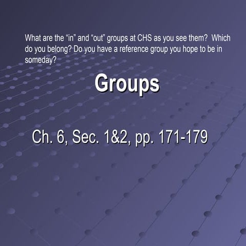 Chapter 6 groups and formal organization | PPT
