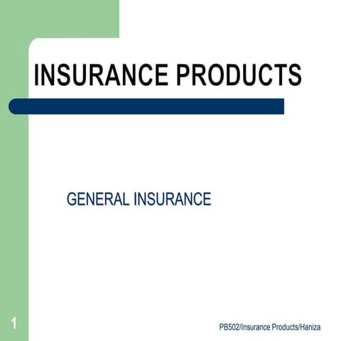 Chapter 6 -_insurance_products | PPT