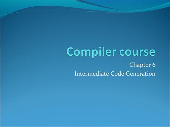 Three Address Code In Compiler Design Ppt 