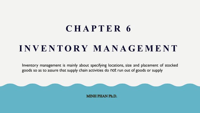 Inventory model (operation research) | PPTX