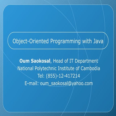 Chapter 6 Oop Revision Ppt Programming Languages Computing