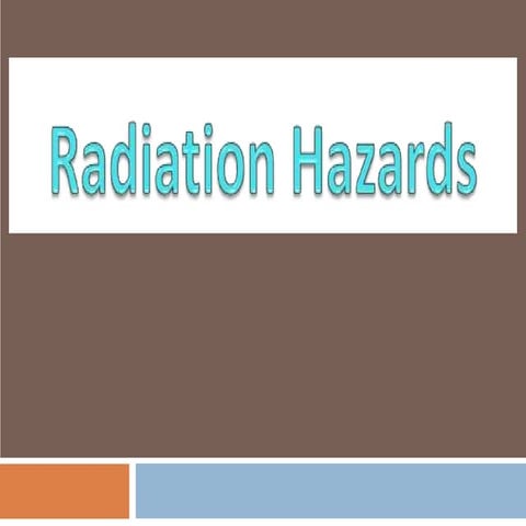 BASIC RADIATION SAFETY AWARENESS | PPTX