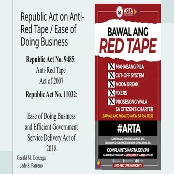 Republic Act 11032 (Ease of Doing Business and Efficient Government ...