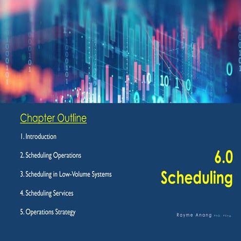 Chapter 6-Scheduling in Industrial of Engineering | PDF