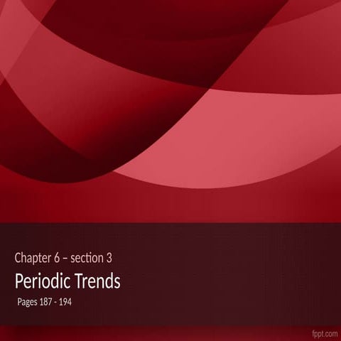 Periodic trends | PPTX