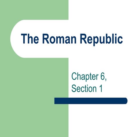 Chapter 6 the roman republic | PPT
