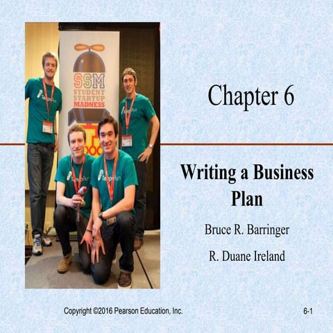 Chapter 6 - Writing A Business Plan.ppt