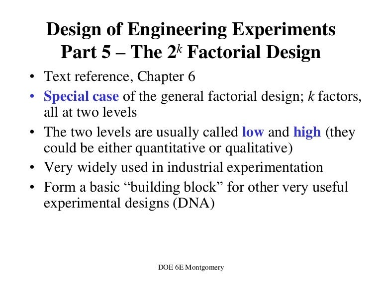Design of Experiments