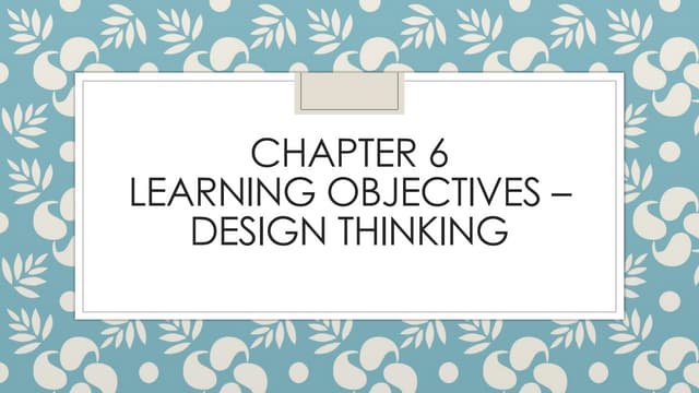 Design Thinking : The 5 Stage Process | PPTX | Design | Fine Art
