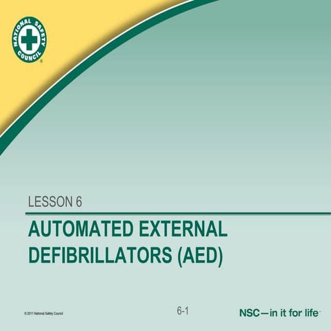 How to use an Automated External Defibrillator (AED) | PPTX