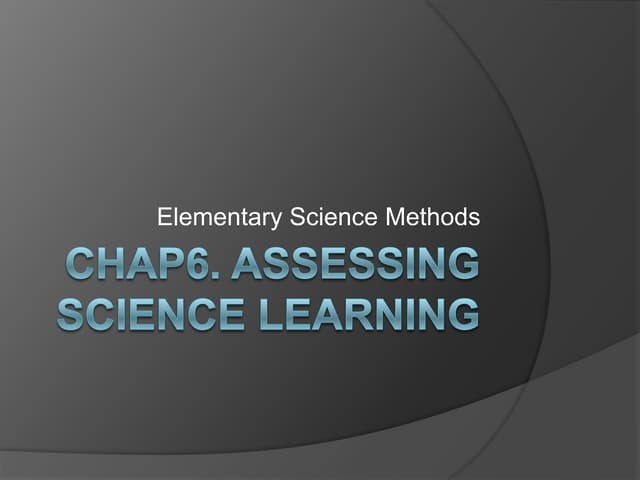 Criteria in Choosing Appropriate Assessment Tool | PDF