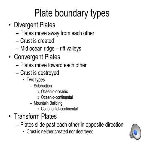 HPU NCS2200 plate boundary types | PPTX