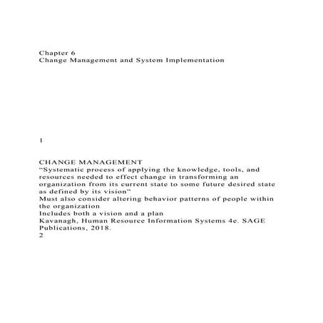 Chapter 6Change Management and System Implementation.docx