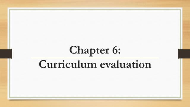 Decker Walker's curriculum model (1971) | PPTX