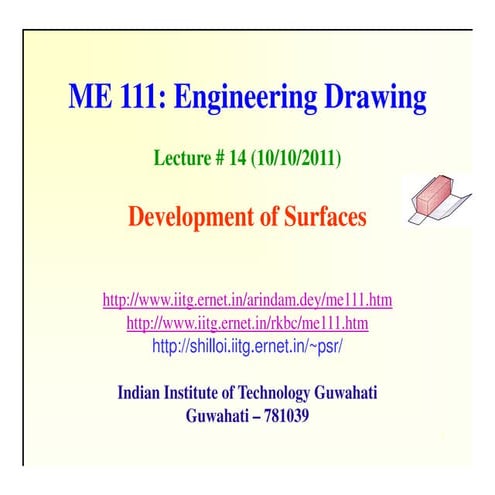 Lesson 9 Development of surfaces - Part I | PPT