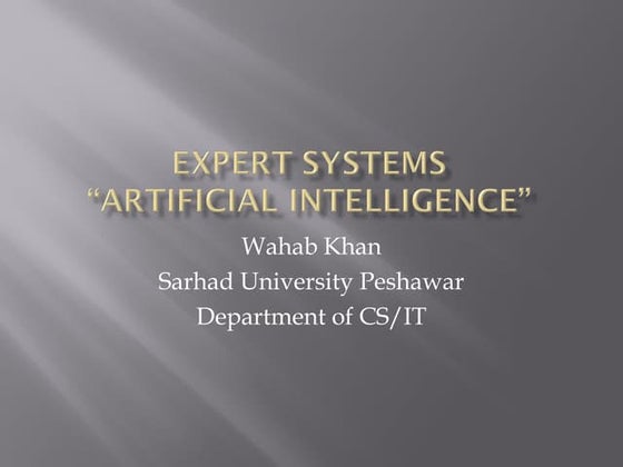 Introduction and architecture of expert system | PPT | Operating ...