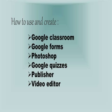 chapter 6 how to use and create google classroom, etc..pptx | Photo ...