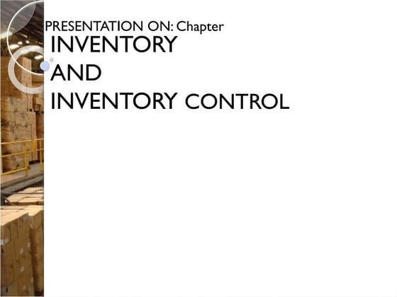 ABC Analysis-Inventory Management | PPTX
