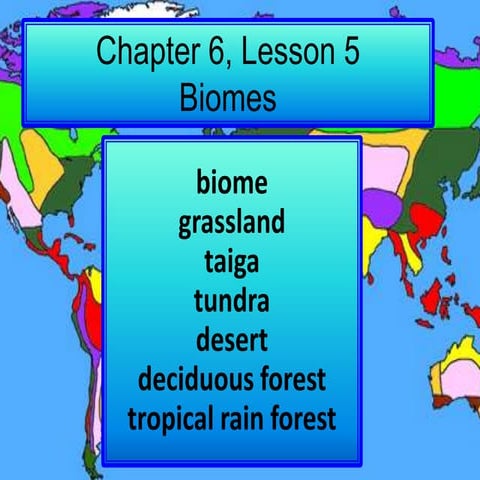 Chapter 6, Lesson 5 - Biomes | PPTX