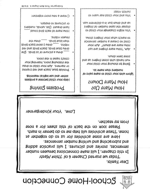 Math Chapter 6 Letter | PDF