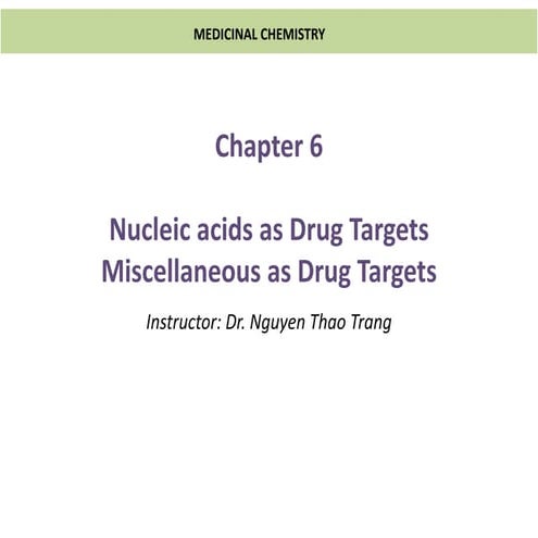 Chapter 6_Nucleic acids as drug targets- Micellaneous drug targets(1).pdf