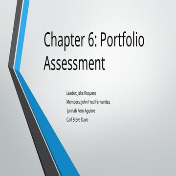 Types of Portfolio | PPTX