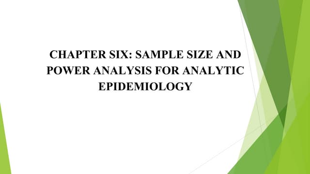 Sample size determination | PDF