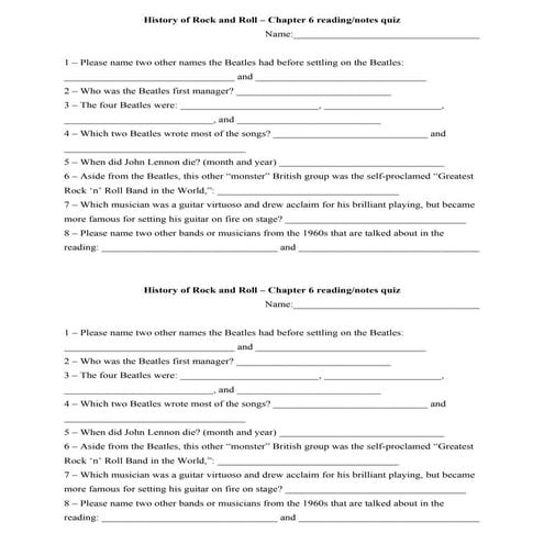 Chapter 6 quiz | PDF