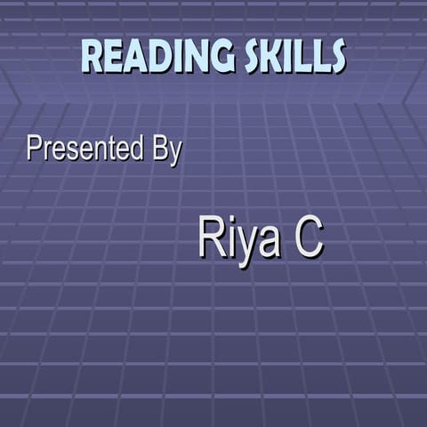 Chapter 6 reading skills (1) | PPT