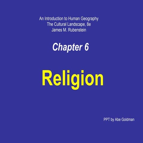 Chapter 6 Religion | PPT