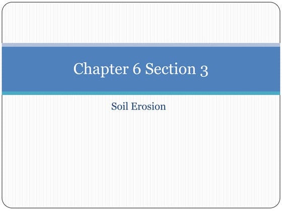 7 ways to control soil erosion | PDF