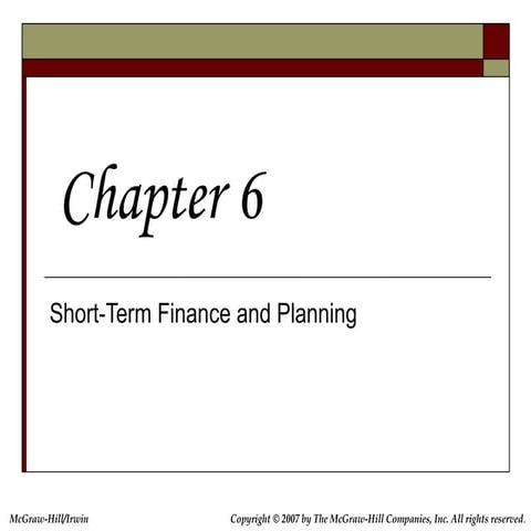 Chapter 6 Short Term Finance and Planning.pptx