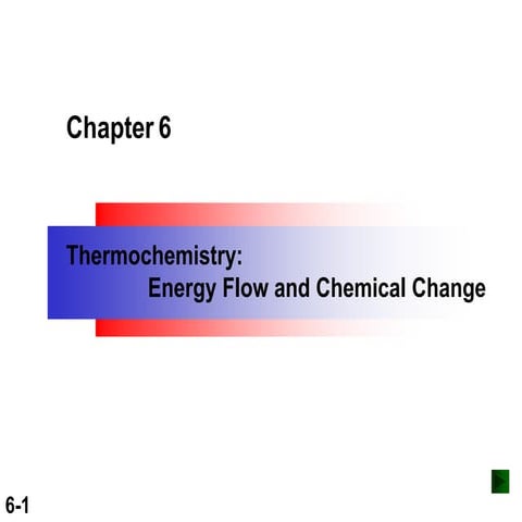 Chapter 6 thermochemistry energy flow and chemical change (2) | PPTX