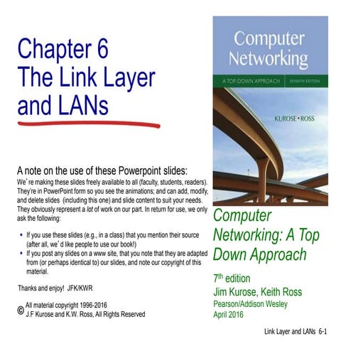 Chapter 6 Computer Networking A Top Down Approach 7th Ppt 4605