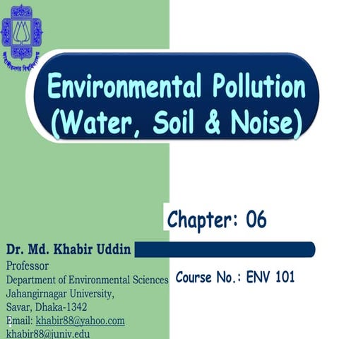 GROUNDWATER CONTAMINATION | PPTX