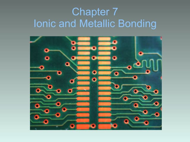 Ionic Bonding | PPT