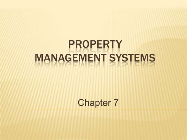 Property Management System | PDF